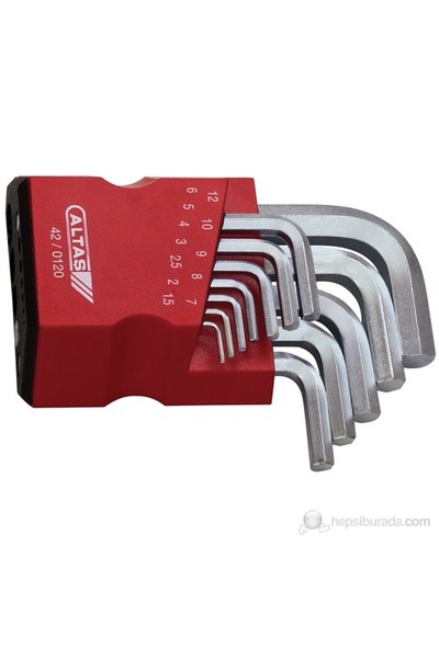 Altaş 42/1000 A Altıköşe Allen Anahtar Takımı 10 Parça Altaş 42/1000 A Altıköşe Allen Anahtar Takımı 10 Parça