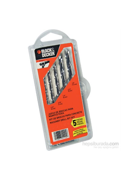 Black&Decker Bd0090cs 5 Parça Beton Matkap Uç Seti Black&Decker Bd0090cs 5 Parça Beton Matkap Uç Seti