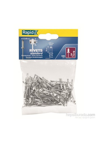 Rapid 3.2mm Perçin Rapid 3.2mm Perçin
