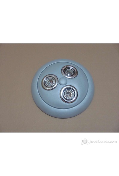 Grup Spot 3 Lü Metalik Gri