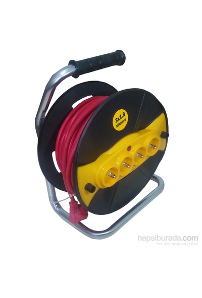 Ctn 3X1.5Mm 50Metre Seyyar Makaralı Kablo