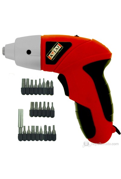 Attlas ECO 4.8V Akülü Tornavida 24 Parça Set Attlas ECO 4.8V Akülü Tornavida 24 Parça Set