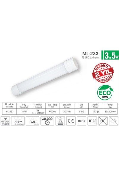 Goldmaster Ml-233 Cep Tipi Şarjlı Işıldak, Şarj Aleti Ve Kablosuyla