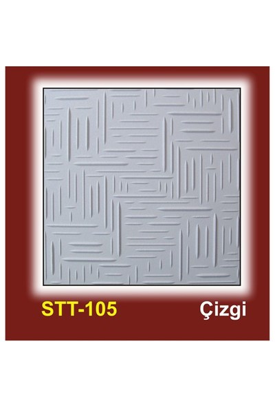 Tavan Kaplama 2 m2 (8 ADET 50x50x cm) Çizgi Modeli Tavan Kaplama 2 m2 (8 ADET 50x50x cm) Çizgi Modeli