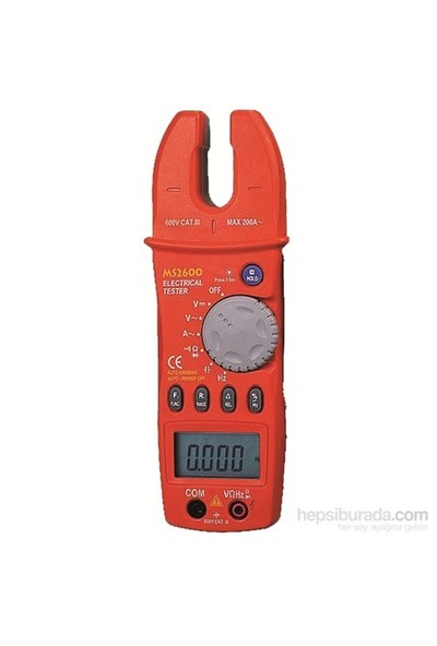 Mastech Açık Ağızlı Pens Amper Metre Ms2600 Mastech Açık Ağızlı Pens Amper Metre Ms2600