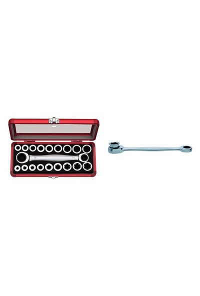 Altaş Carolus 1419 Değişken Uçlu Düz Torx Anahtar Seti-19 Parça Altaş Carolus 1419 Değişken Uçlu Düz Torx Anahtar Seti-19 Parça