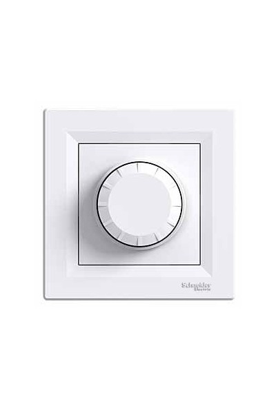 Schneider Electric Asfora Isıklı Dımmer (600Va) Beyaz Çerçeveli Schneider Electric Asfora Isıklı Dımmer (600Va) Beyaz Çerçeveli
