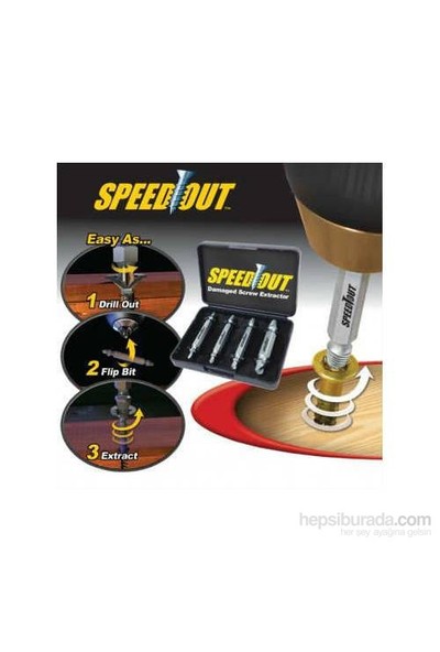 Speed Out Hasar Görmüş Yalama Kırık Vida Açıcı Speed Out Hasar Görmüş Yalama Kırık Vida Açıcı