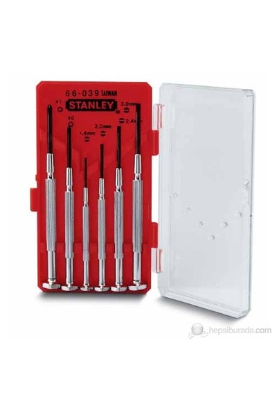 Stanley St166039 Saatçi Tornavida Seti 6 Parça Stanley St166039 Saatçi Tornavida Seti 6 Parça