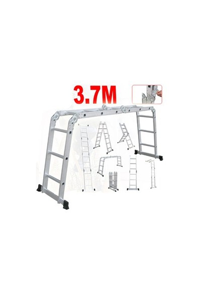 3X4 Teleskopik Alüminyum Merdiven R-14203 3X4 Teleskopik Alüminyum Merdiven R-14203