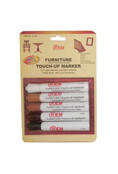 Ahşap Rötuş Kalemi 5'li Paket