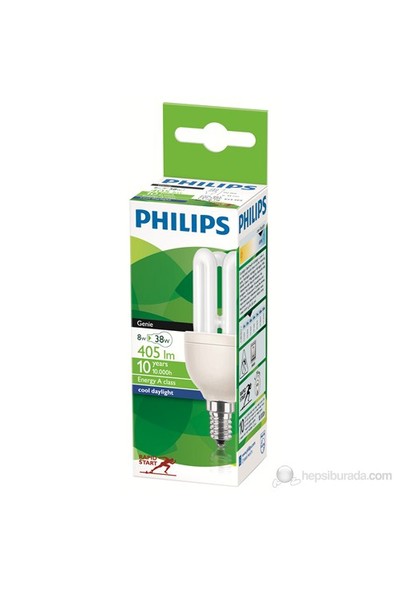 Philips Genie 8W 827 E14 - Sarı Işık Philips Genie 8W 827 E14 - Sarı Işık