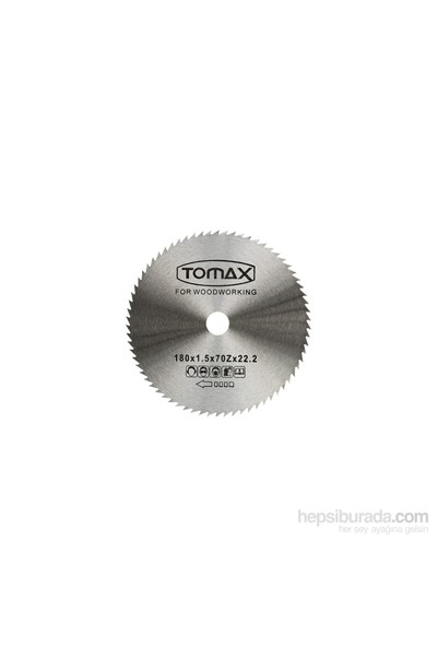 Tomax Ağaç Daire Testeresi (Elmassız) 180X1.5 Tomax Ağaç Daire Testeresi (Elmassız) 180X1.5