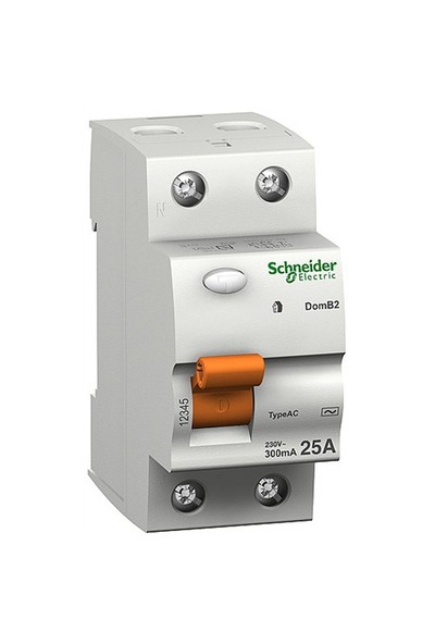 Schneider Electric Kaçak Akım Koruma Rolesi 2P 300mA 40A Schneider Electric Kaçak Akım Koruma Rolesi 2P 300mA 40A