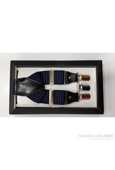 Lusso Lacivert Puanlı Lastikli Pantolon Askısı Lusso Lacivert Puanlı Lastikli Pantolon Askısı