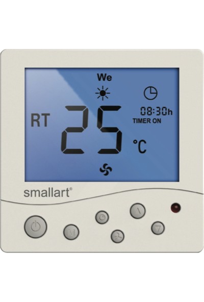 Smallart SM2008FFS-L Fan Coil Oda Termostatı Smallart SM2008FFS-L Fan Coil Oda Termostatı