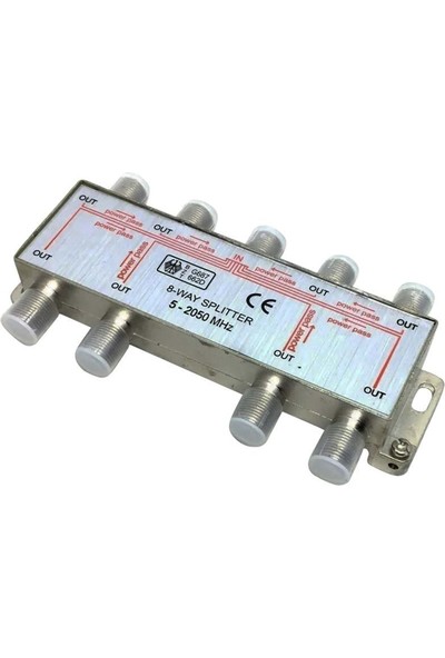 Polaxtor 1/8 Uydu Dağıtıcısı 5-2500 MHz Splitter Polaxtor 1/8 Uydu Dağıtıcısı 5-2500 MHz Splitter