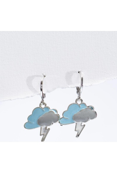 New Obsessions Mavi Bulut Sallantılı Küpe
