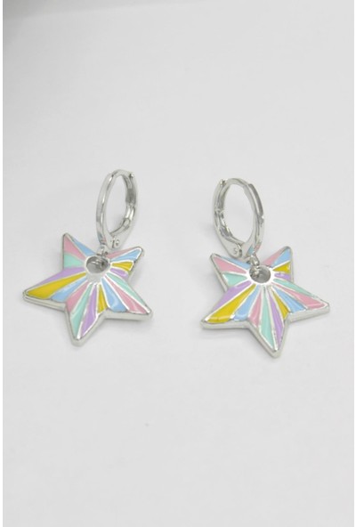 New Obsessions Renkli Mine Yıldız Küpe New Obsessions Renkli Mine Yıldız Küpe
