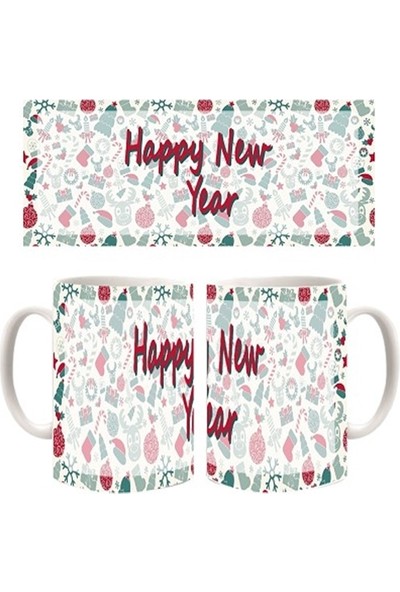 Mehra Baskı Happy New Year Green Mehra Baskı Happy New Year Green