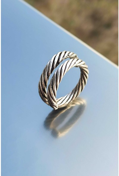 The Collection Halat Zincir Model Ayarlanabilir Yüzük The Collection Halat Zincir Model Ayarlanabilir Yüzük