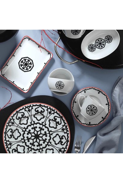 Kütahya Porselen Leonberg 32 Parça 596612 Dekor Kahvaltı Takımı