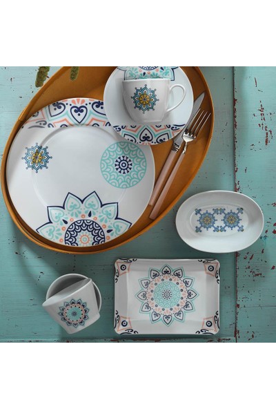 Kütahya Porselen Leonberg 32 Parça 10506 Dekor Kahvaltı Takımı