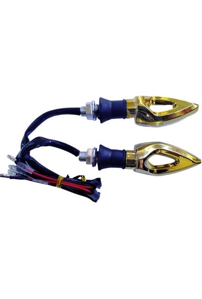 Kayarlı Ledli Sinyal Takımı Gold Sarı Işık (2 Adet) Kayarlı Ledli Sinyal Takımı Gold Sarı Işık (2 Adet)
