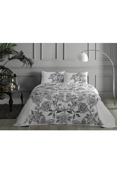 Taç Çift Kişilik Pamuk Pike Takımı Lucy Indigo Taç Çift Kişilik Pamuk Pike Takımı Lucy Indigo