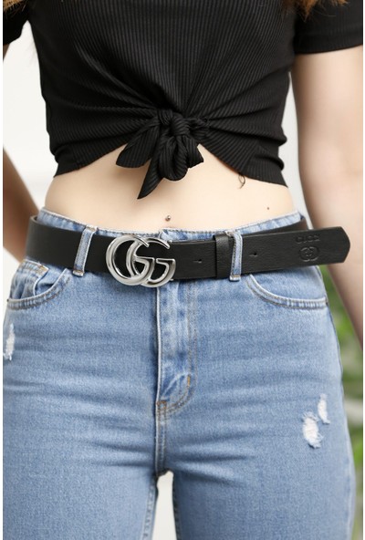 Hn Tekstil - Hy 4cm Gc Kemer Gümüş - 0900.1097.