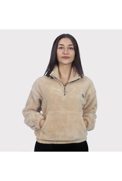 Trend Lalissa Kız Çocuk Yarım Fermuar Yumuşak Peluş Sweatshirt Trend Lalissa Kız Çocuk Yarım Fermuar Yumuşak Peluş Sweatshirt