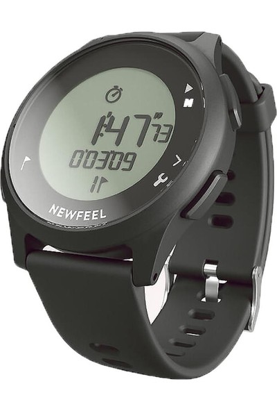 Kalenji Siyah Kronometreli Koşu Spor Saati 50MT Su Sızdırmazlık Kalenji Siyah Kronometreli Koşu Spor Saati 50MT Su Sızdırmazlık