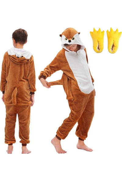 Çocuklar Onesie Pijama Hayvan Ev Tekstili Pijama Tulum Noel Doğum Günü Festivali Cosplay Kostüm Erkek Kız Için 8-10 Yıl Çocuklar Onesie Pijama Hayvan Ev Tekstili Pijama Tulum Noel Doğum Günü Festivali Cosplay Kostüm Erkek Kız Için 8-10 Yıl