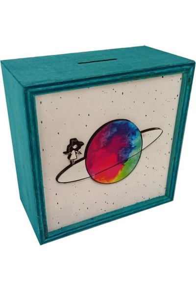 Art&Gift Satürn Kız Ahşap Kabartmalı 3D Kumbara Art&Gift Satürn Kız Ahşap Kabartmalı 3D Kumbara