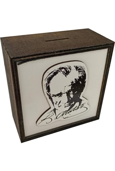 Art&Gift Atatürk Ahşap Kabartmalı 3D Kumbara Art&Gift Atatürk Ahşap Kabartmalı 3D Kumbara
