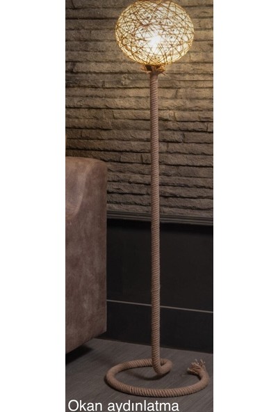 Okan Aydınlatma Ayaklı Halatlı Abajur