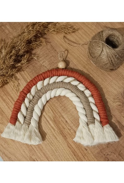 Femina Design Makrome Gökkuşağı Dekoratif Duvar Süsü / Kapı Süsü Femina Design Makrome Gökkuşağı Dekoratif Duvar Süsü / Kapı Süsü