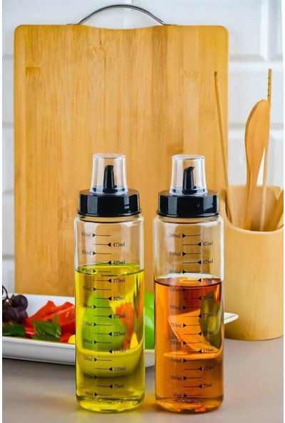 Vip Gross 2'li Borosilikat Yağdanlık 8814 Vip Gross 2'li Borosilikat Yağdanlık 8814