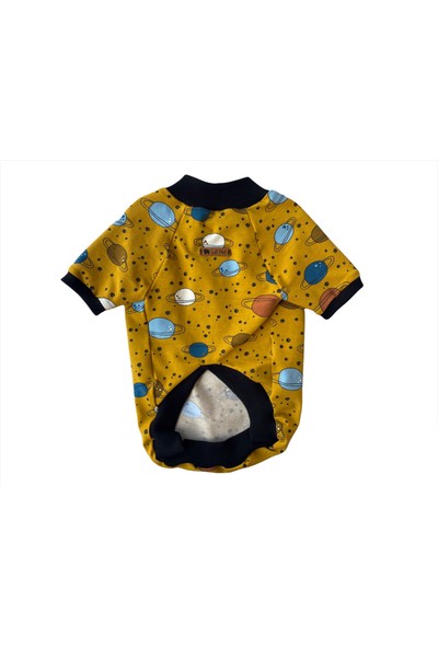 Luli Pet Planet Hardal Kedi Köpek T-Shirt M Luli Pet Planet Hardal Kedi Köpek T-Shirt M