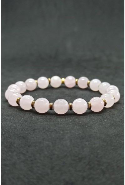 Kamus Pembe Kuvars Hematit Bileklik Kamus Pembe Kuvars Hematit Bileklik