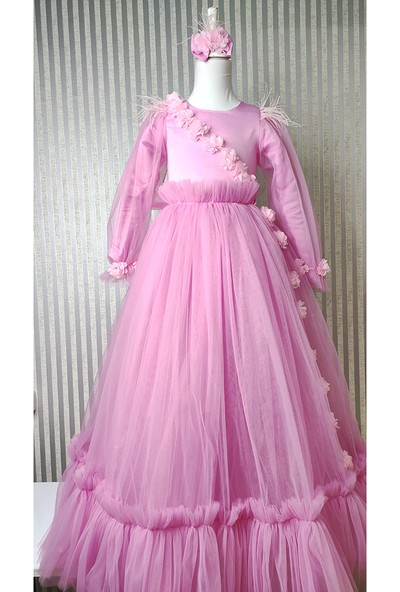 Cecile's Bride Çocuk Abiyesi & Elbise - Boydan Tüllü, Çiçekli Elbise Cecile's Bride Çocuk Abiyesi & Elbise - Boydan Tüllü, Çiçekli Elbise