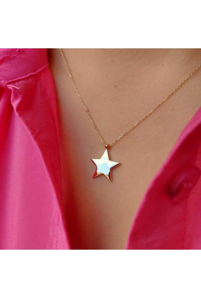 Altın Yıldız Kolye 2.15 Gram 14 Ayar Altın Altın Yıldız Kolye 2.15 Gram 14 Ayar Altın