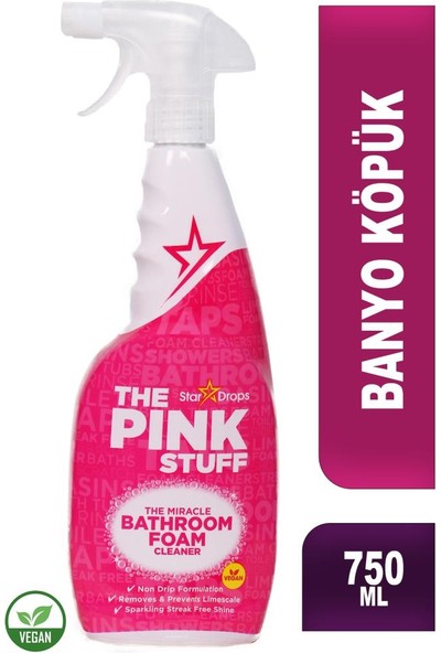 The Pink Stuff Mucizevi Banyo Köpük Temizleyici 750 ml The Pink Stuff Mucizevi Banyo Köpük Temizleyici 750 ml