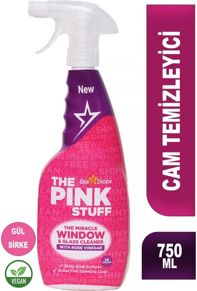 The Pink Stuff Vinegar Mucizevi Cam Temizleyici 750 ml