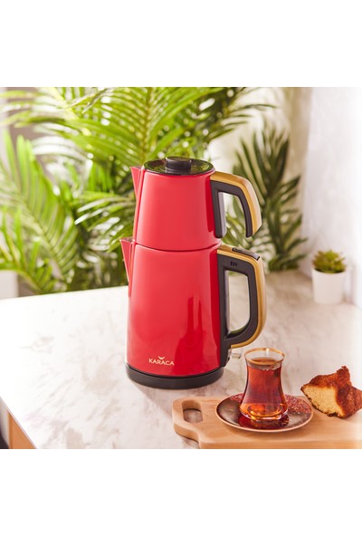 Karaca Retro Tea Kırmızı Çay Makinesi