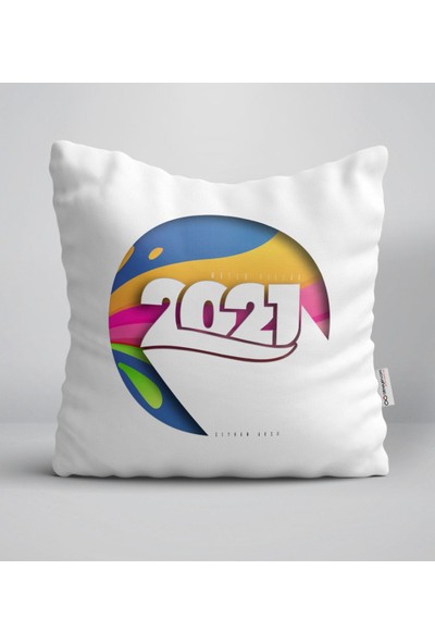 BK Kişiye Özel 2022 Mutlu Yıllar Beyaz Yastık-10