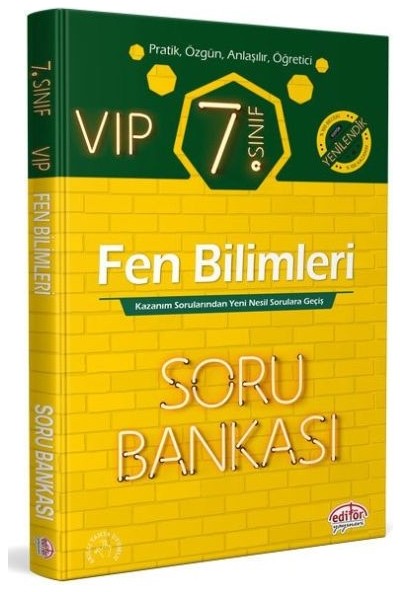 Editör 7. Sınıf Vıp Fen Bilimleri Soru Bankası