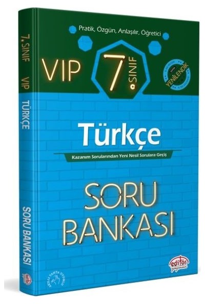 Editör 7. Sınıf Vıp Türkçe Soru Bankası