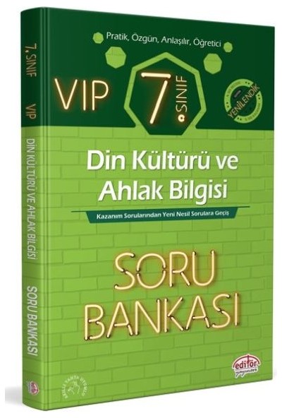 Editör 7. Sınıf Vıp Din Kültürü ve Ahlak Bilgisi Soru Bankası Editör 7. Sınıf Vıp Din Kültürü ve Ahlak Bilgisi Soru Bankası