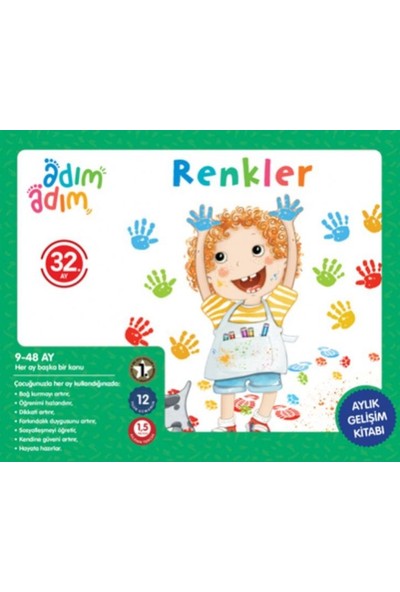Renkler - 32. Ay Gelişim Kitabı Renkler - 32. Ay Gelişim Kitabı